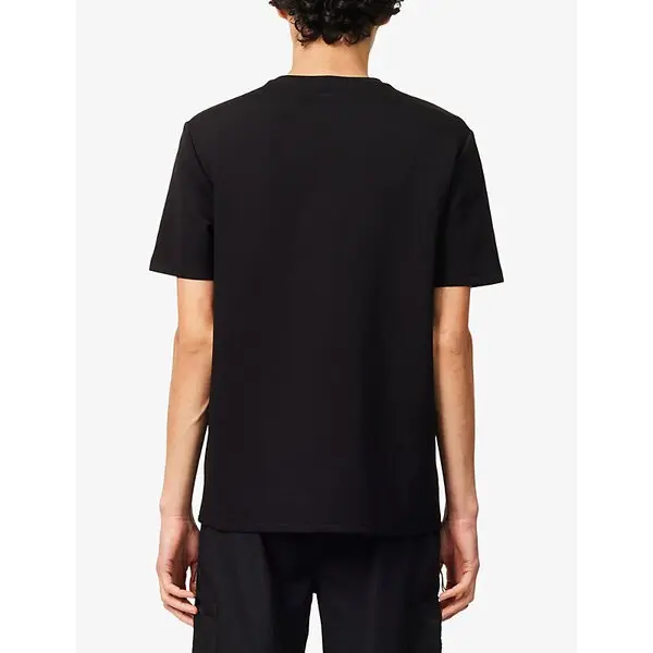 ARNE Essential Luxe Crewneck Stretch-cotton Blend T-shirt - Black