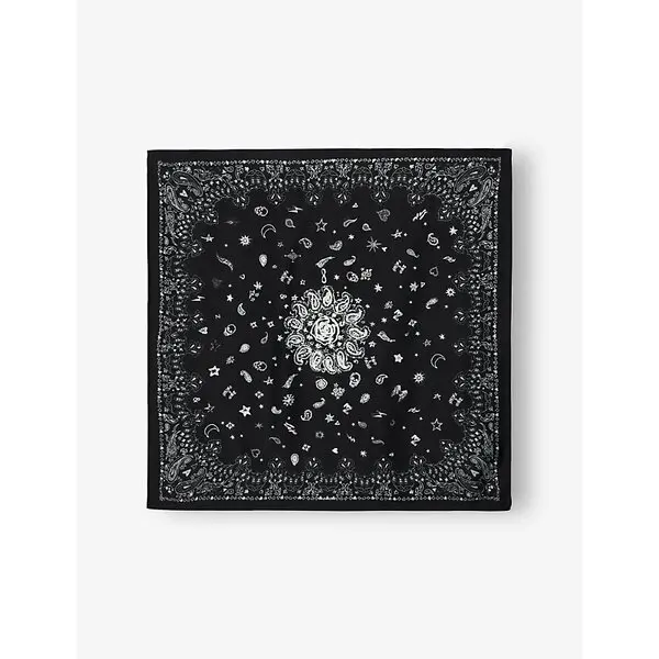 Zadig&Voltaire Debbie Bandana-print Viscose And Silk-blend Scarf - Black