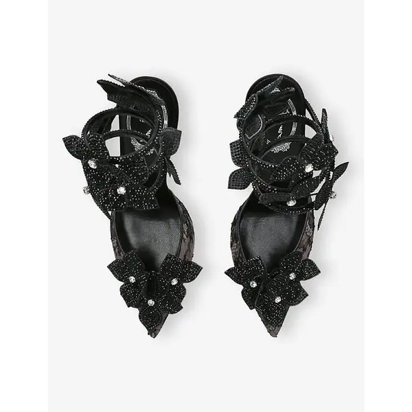 Rene Caovilla Floriane Embellished Stiletto Sandals