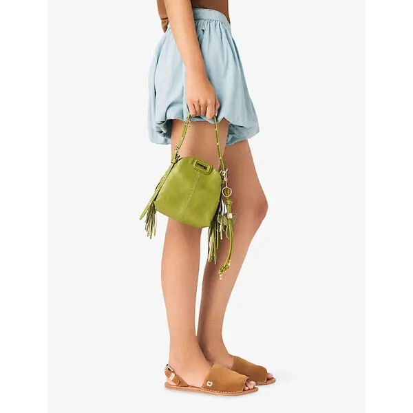 Maje Balloon-leg Chambray Skort
