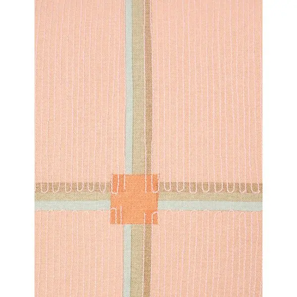 THE CONRAN SHOP Cuba Checked Cotton Cushion - Pink