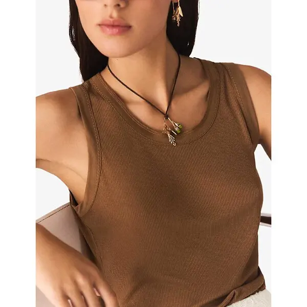 Maje Tulip Cord Pendant Necklace