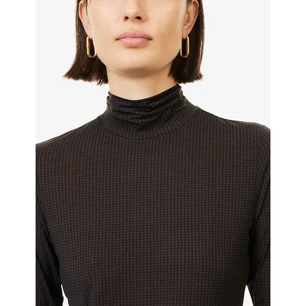 FRAME The Hosiery Turtleneck Stretch-woven Top