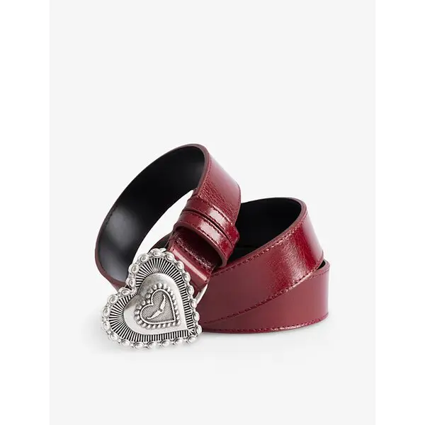 Zadig&Voltaire Heart-buckle Leather Belt
