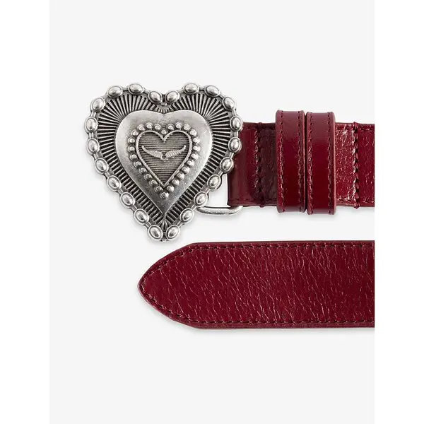 Zadig&Voltaire Heart-buckle Leather Belt