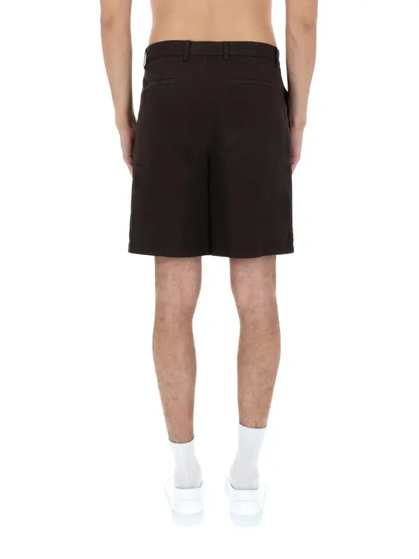 Zegna Cotton Shorts - Brown