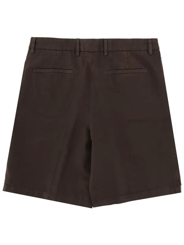 Zegna Cotton Shorts - Brown