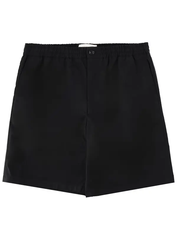 Ami Elasticated Logo Shorts - Black