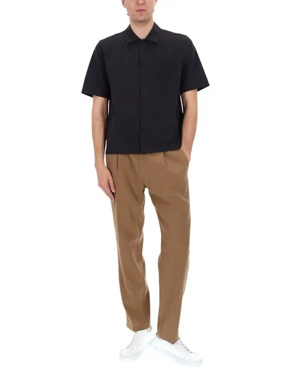 Herno Tailored Linen Trousers - Brown