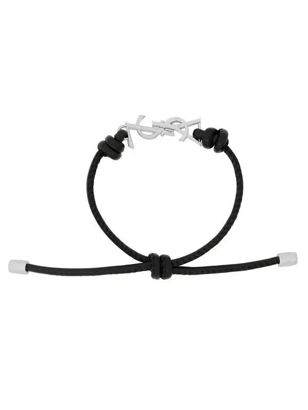 Saint Laurent Cassandre Bracelet In Leather