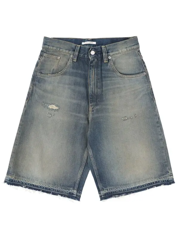 SUNFLOWER Distressed Shorts - Denim