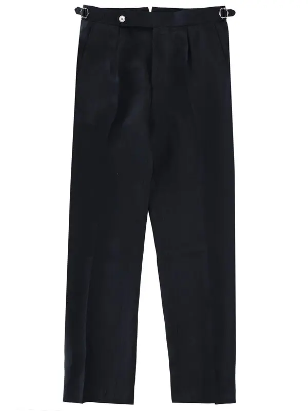 BOSS Tailored Pleated Trousers - Blue
