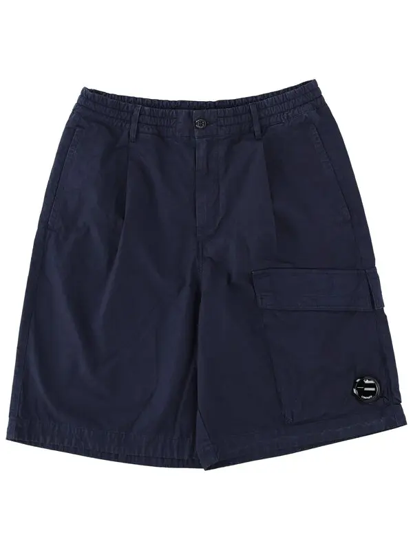 C.P. COMPANY C. P. Company Cargo Shorts With Logo Patch - Blue
