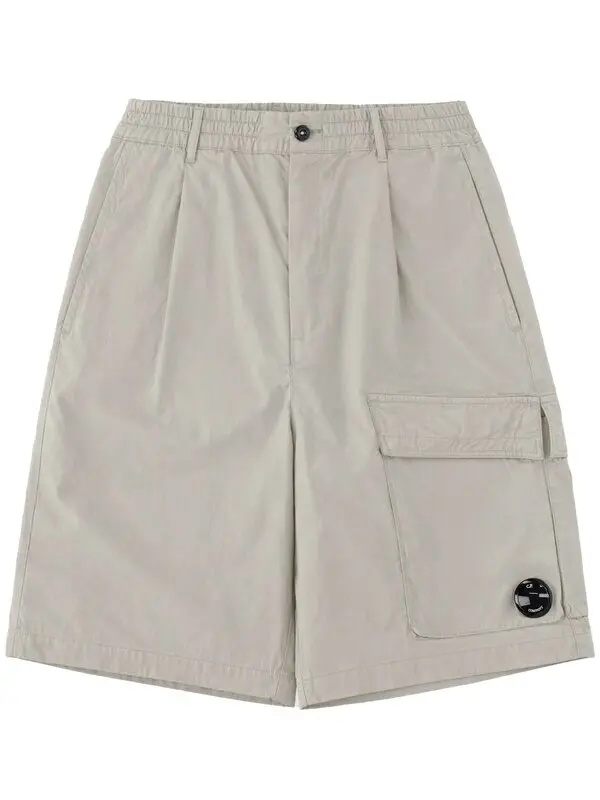 C.P. COMPANY Cargo Shorts With Logo Patch