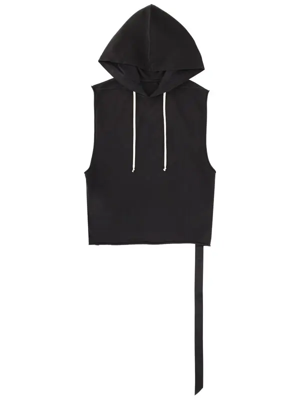 Rick Owens Hooded Tunic Top - Black