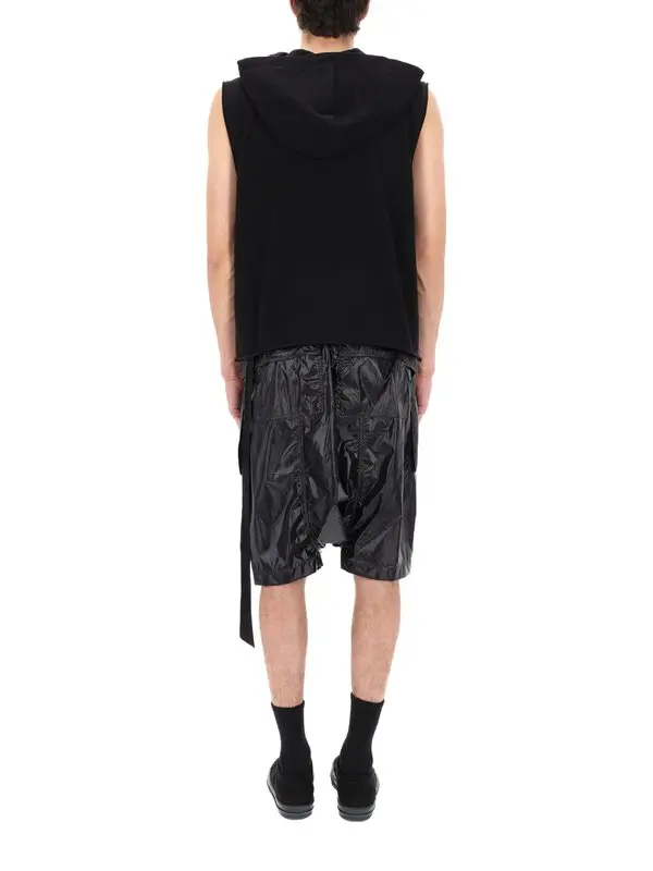 Rick Owens Hooded Tunic Top - Black