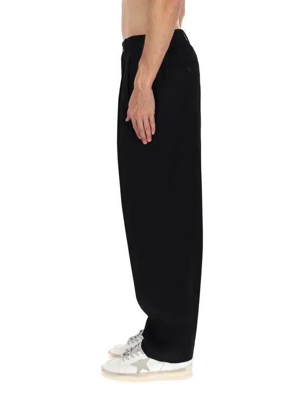 GOLDEN GOOSE Pantalone In Lana - Black