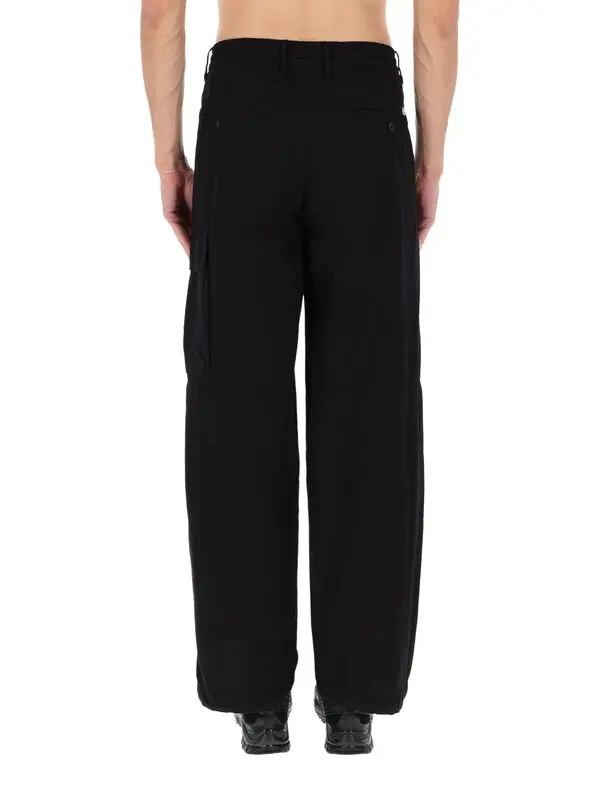 C.P. COMPANY C. P. Company Cargo Pantalone With Logo Patch - Black