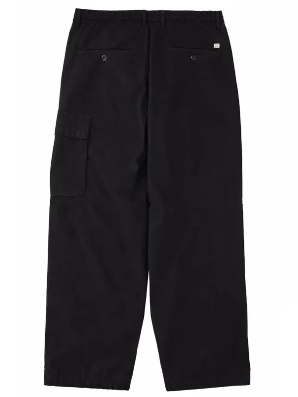 C.P. COMPANY C. P. Company Cargo Pantalone With Logo Patch - Black