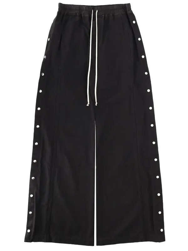 Rick Owens Pantalone Wide Pusher - Black