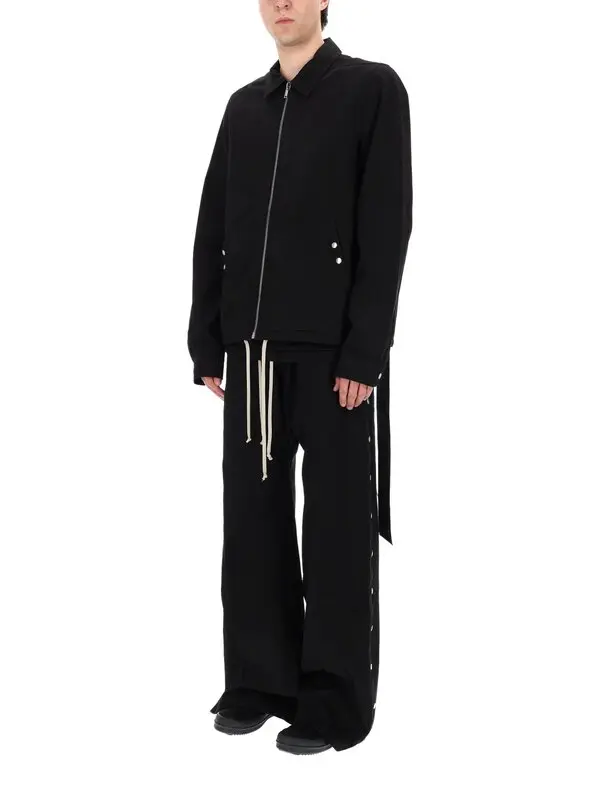Rick Owens Pantalone Wide Pusher - Black