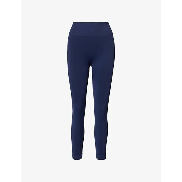 ADANOLA Classic Seamless Gym Leggings - Navy Blue