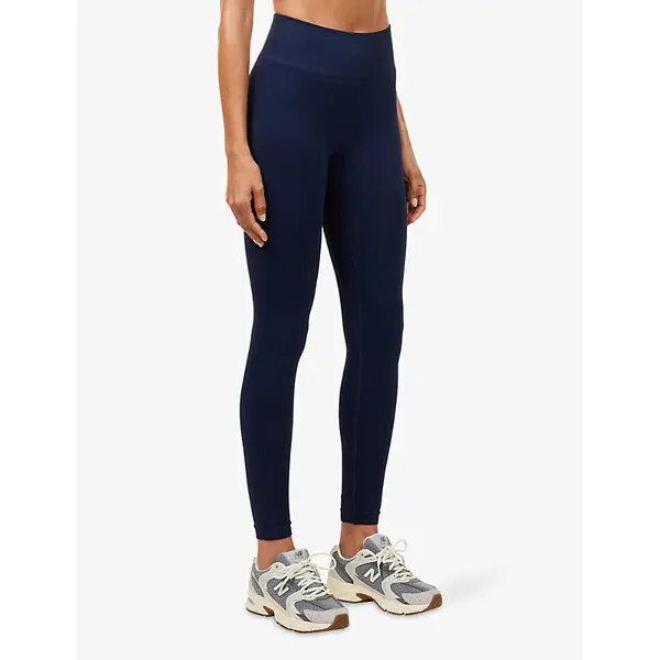 ADANOLA Classic Seamless Gym Leggings - Navy Blue