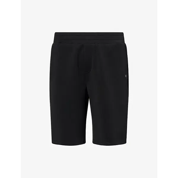 NOW YOU LIVE Lounge Logo-print Stretch-woven Shorts