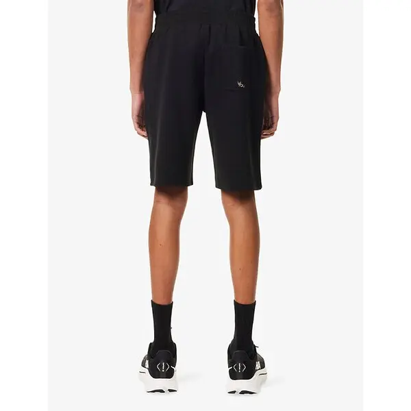 NOW YOU LIVE Lounge Logo-print Stretch-woven Shorts