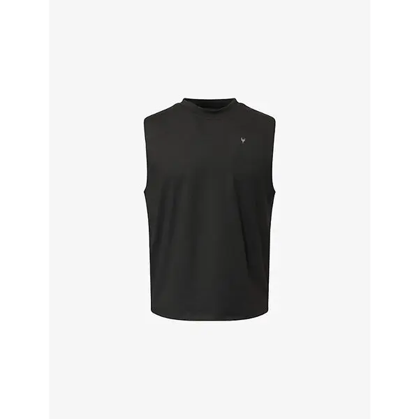 NOW YOU LIVE Gym Crewneck Stretch-woven Tank Top