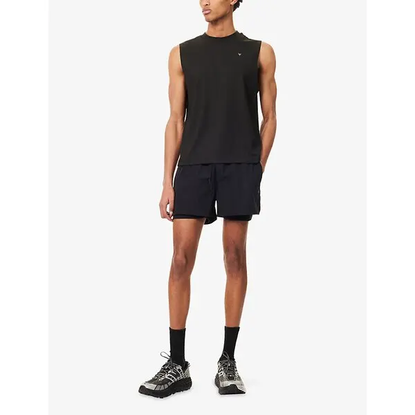 NOW YOU LIVE Gym Crewneck Stretch-woven Tank Top