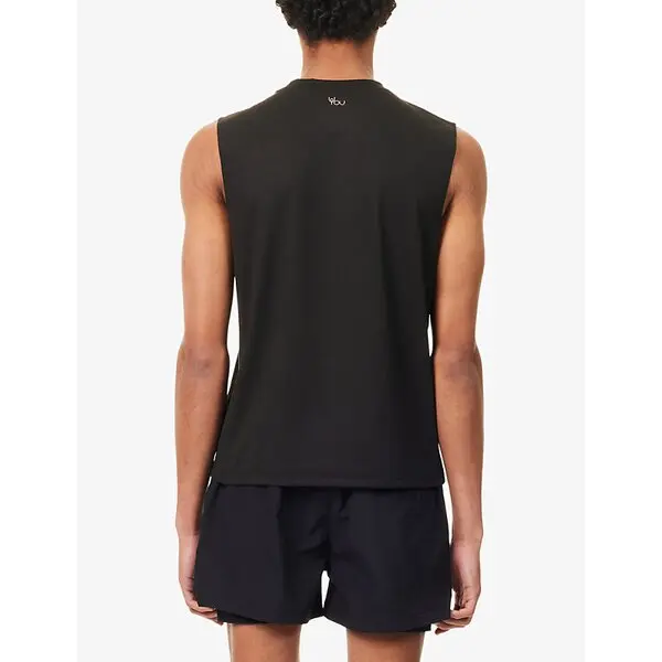 NOW YOU LIVE Gym Crewneck Stretch-woven Tank Top
