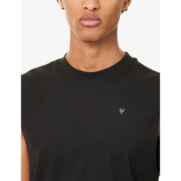 NOW YOU LIVE Gym Crewneck Stretch-woven Tank Top