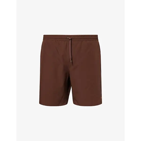 NOW YOU LIVE Logo-print Shell Shorts