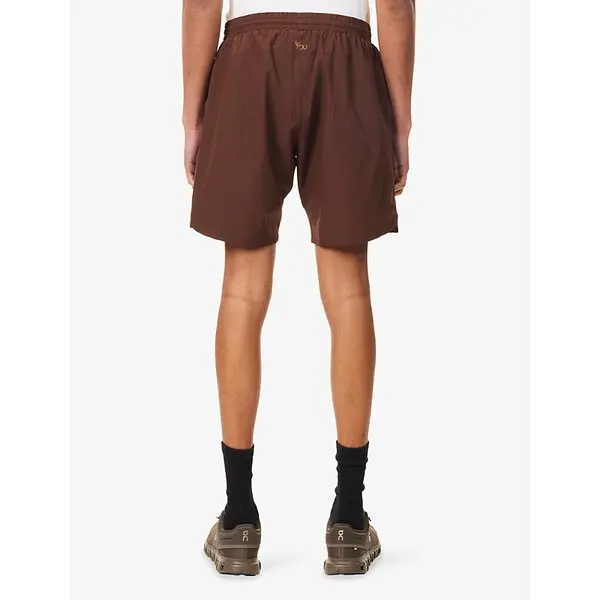NOW YOU LIVE Logo-print Shell Shorts