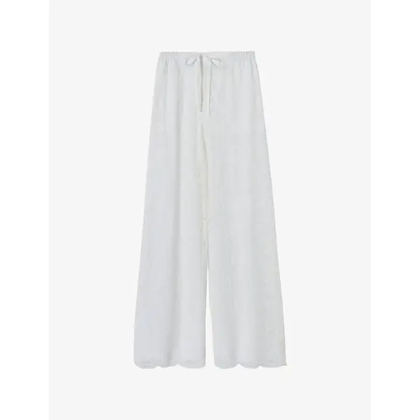 Claudie Pierlot Wide-leg Lace Trousers
