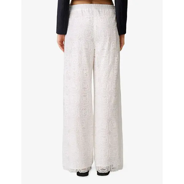 Claudie Pierlot Wide-leg Lace Trousers
