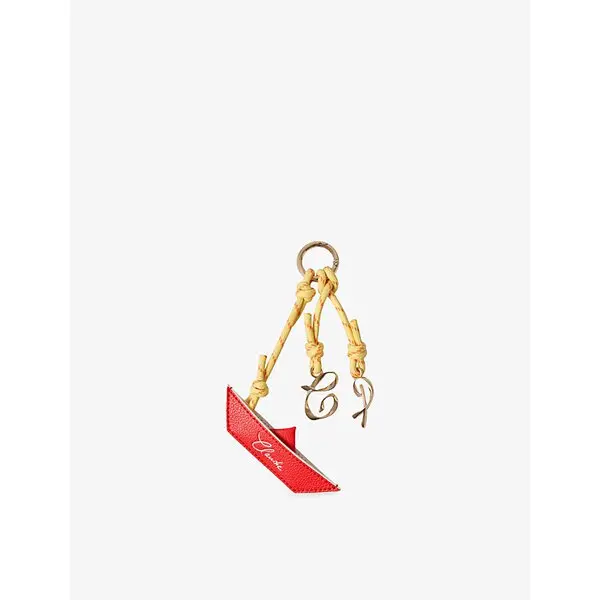 Claudie Pierlot Cp Leather And Cord Keyring - Red