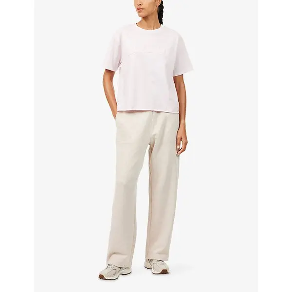 ADANOLA Varsity Raw-hem Cotton T-shirt