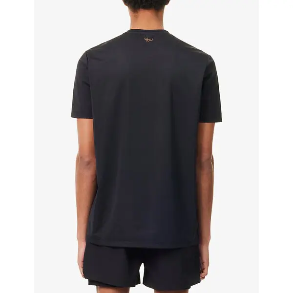 NOW YOU LIVE Shearsby Crewneck Stretch-woven T-shirt