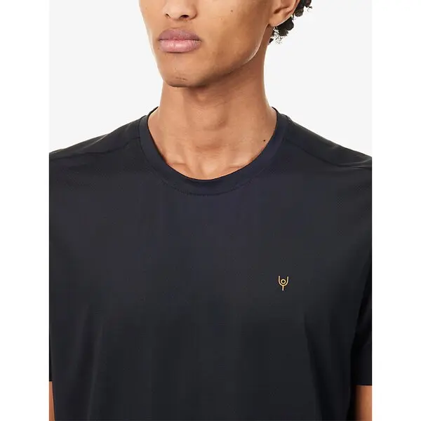 NOW YOU LIVE Shearsby Crewneck Stretch-woven T-shirt