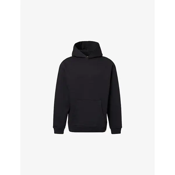 NOW YOU LIVE Logo-embroidered Cotton-blend Hoody
