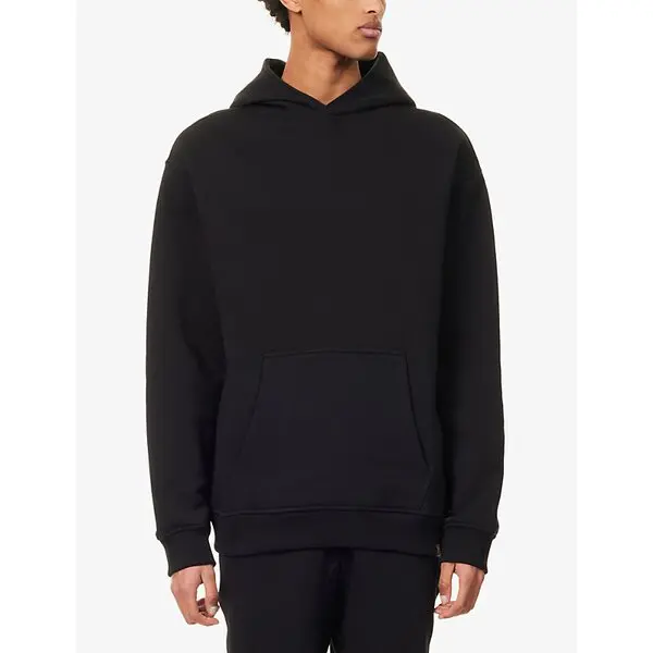 NOW YOU LIVE Logo-embroidered Cotton-blend Hoody