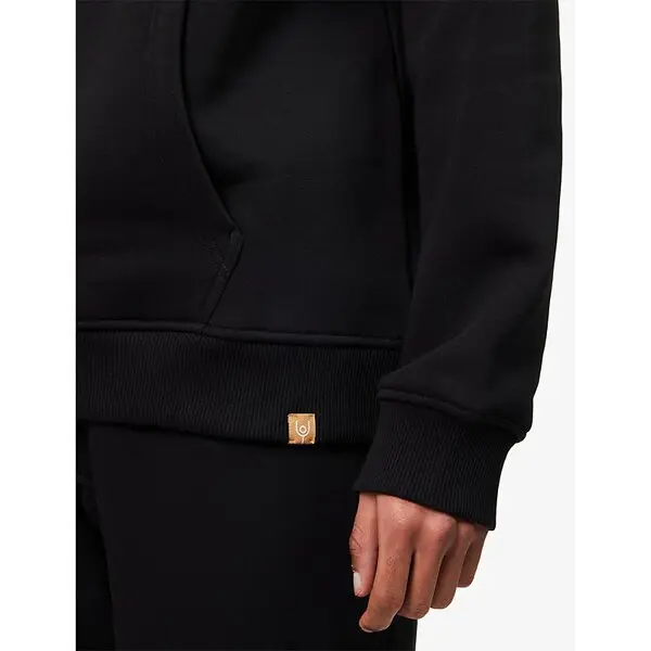 NOW YOU LIVE Logo-embroidered Cotton-blend Hoody