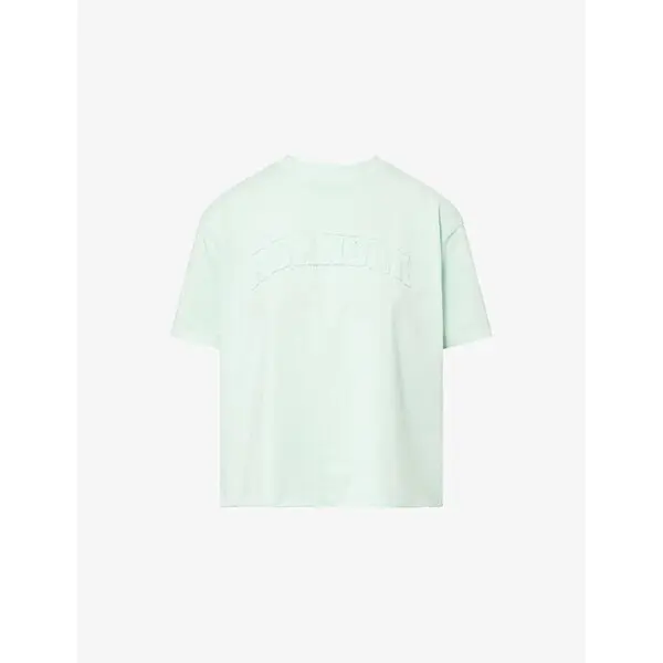 ADANOLA Varsity Raw-hem Cotton T-shirt
