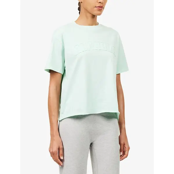 ADANOLA Varsity Raw-hem Cotton T-shirt
