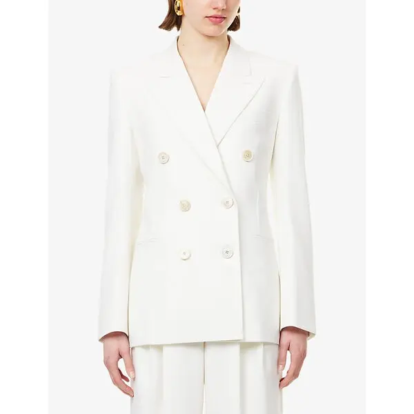 Givenchy Peak-lapel Double-breasted Wool-blend Jacket