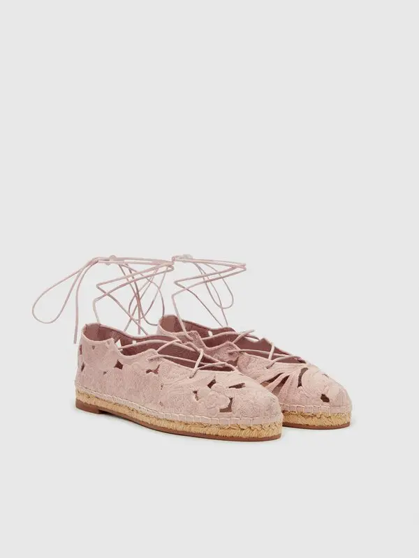 REFORMATION Adeline Espadrille - Pink
