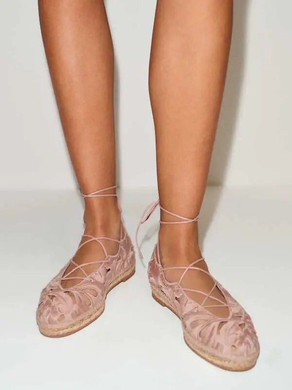 REFORMATION Adeline Espadrille - Pink