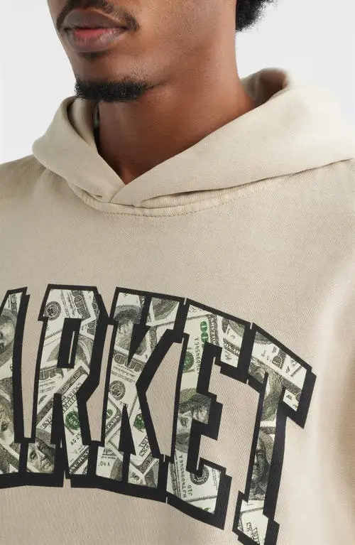 MARKET Money Arc Oversized Fleece Hoodie